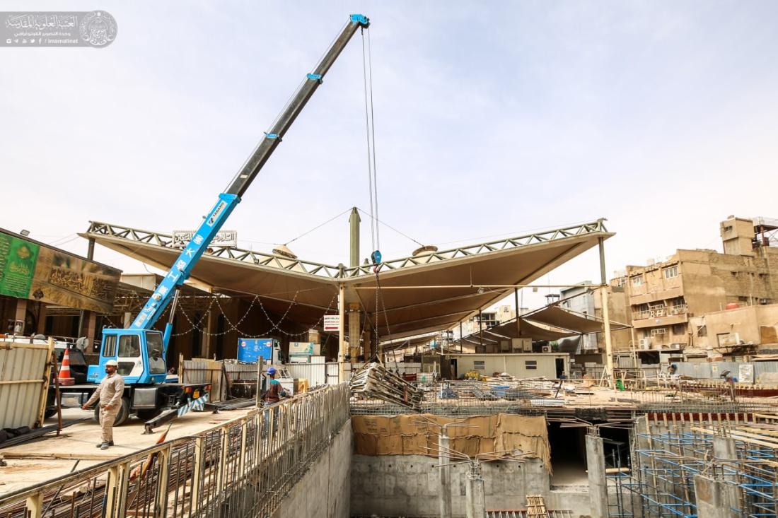 قسم الشؤون الهندسية في العتبة العلوية المقدسة يواصل تحقيق نسب إنجاز